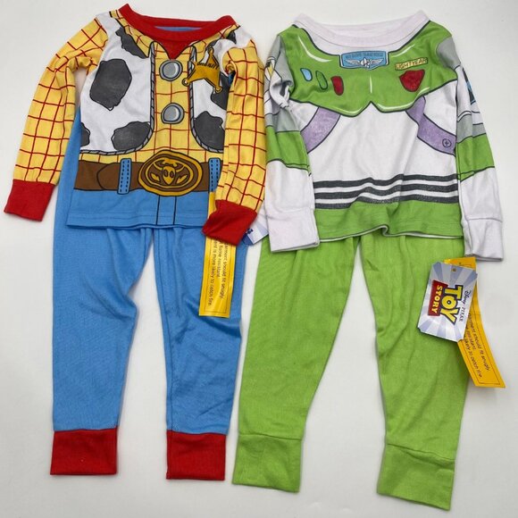 Disney | Pajamas | Disney Pixar Toy Story Long Sleeved Pajama Sets Buzz ...